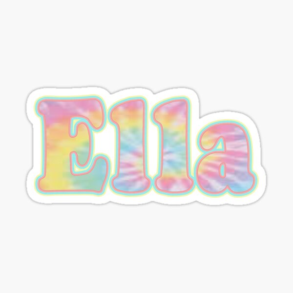 "ella name sticker" Sticker by ellabaldwin01 | Redbubble
