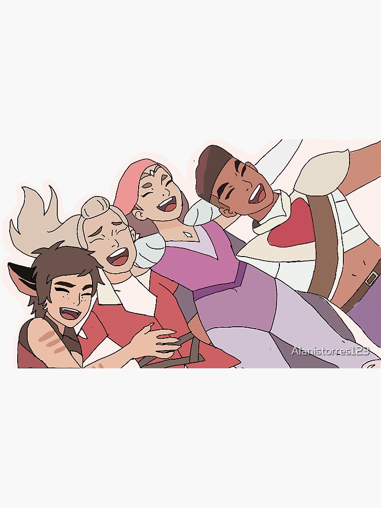 "Best friends squad she-ra " Sticker by Alanistorres123 | Redbubble