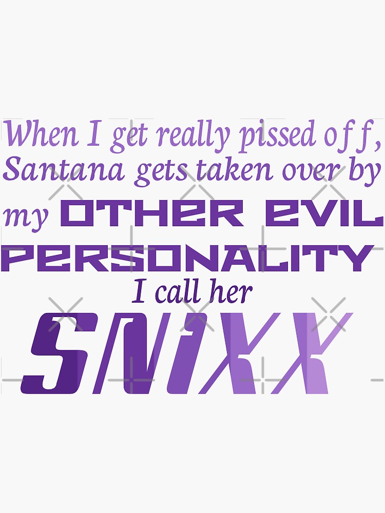 "Snixx" Sticker by Katsydoll300 | Redbubble