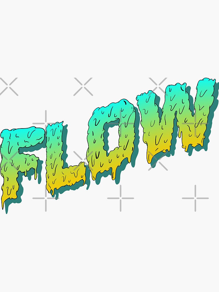 "Flow" Sticker by StudioGraphics | Redbubble