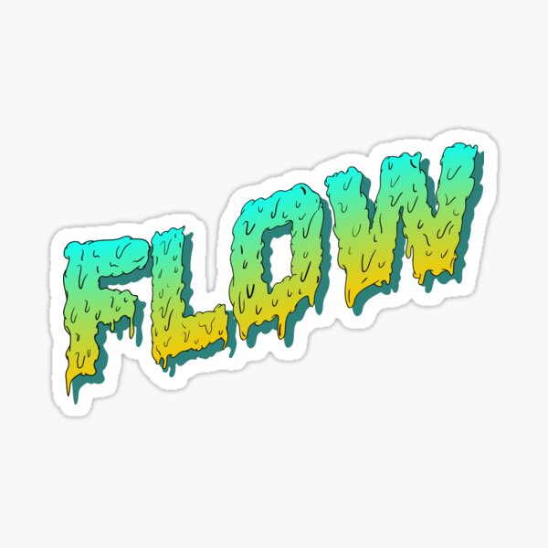"Flow" Sticker by StudioGraphics | Redbubble