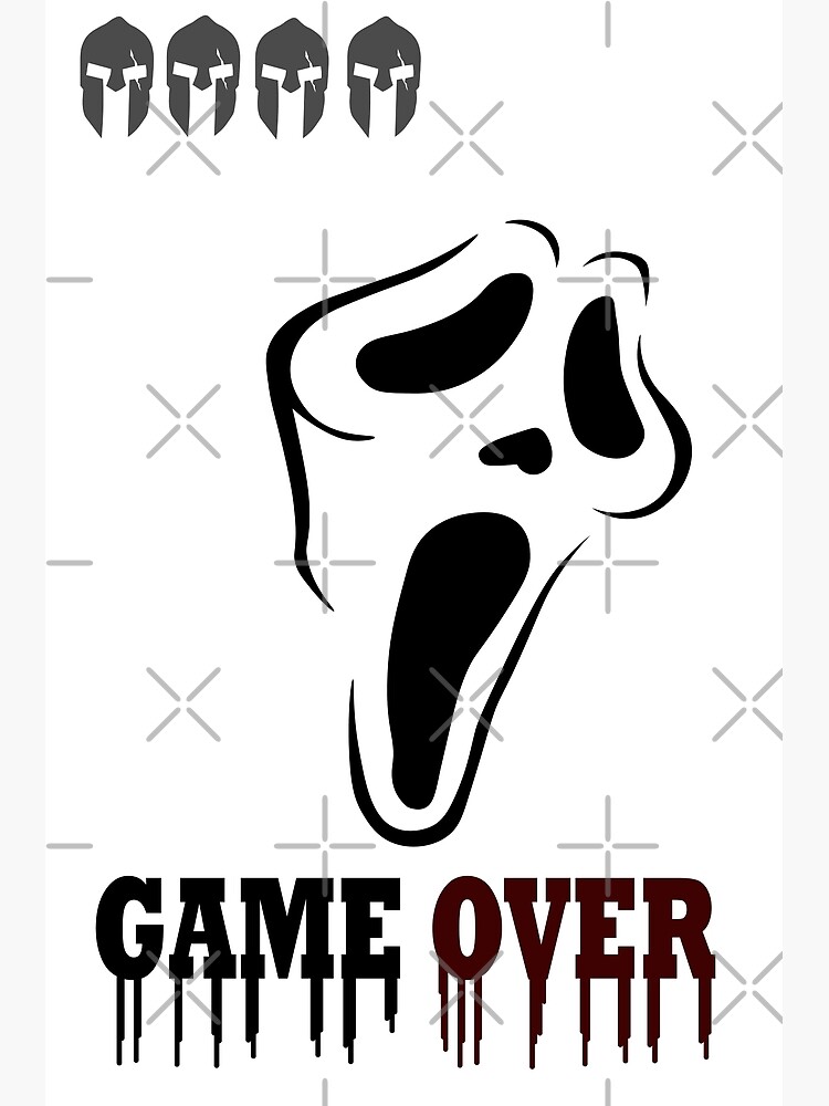 "scary face game over " Photographic Print by jaml-12 | Redbubble