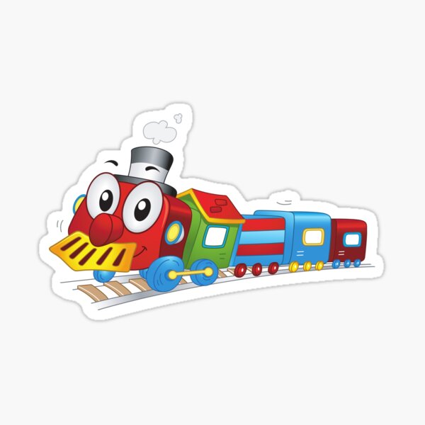 "Toy Train - Colorful Steam Engine" Sticker for Sale by dreamadesign69 ...