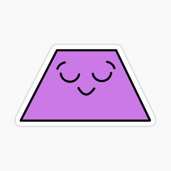 "Relieved Trapezoid" Sticker for Sale by decendium | Redbubble