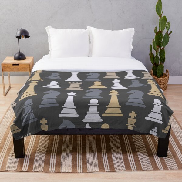"Chess pieces" Throw Blanket for Sale by mischellero | Redbubble