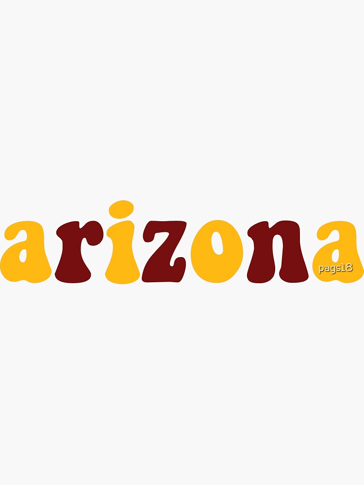 "Arizona" Sticker for Sale by pags18 | Redbubble