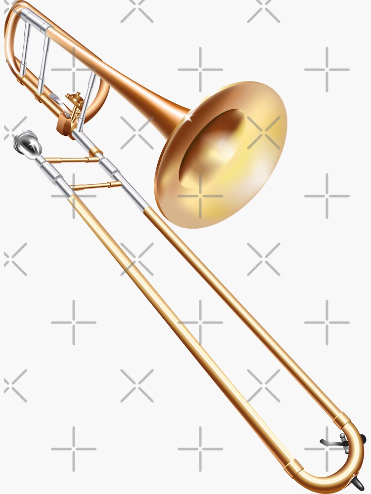 "The Trombone" Sticker for Sale by Smaragdas | Redbubble