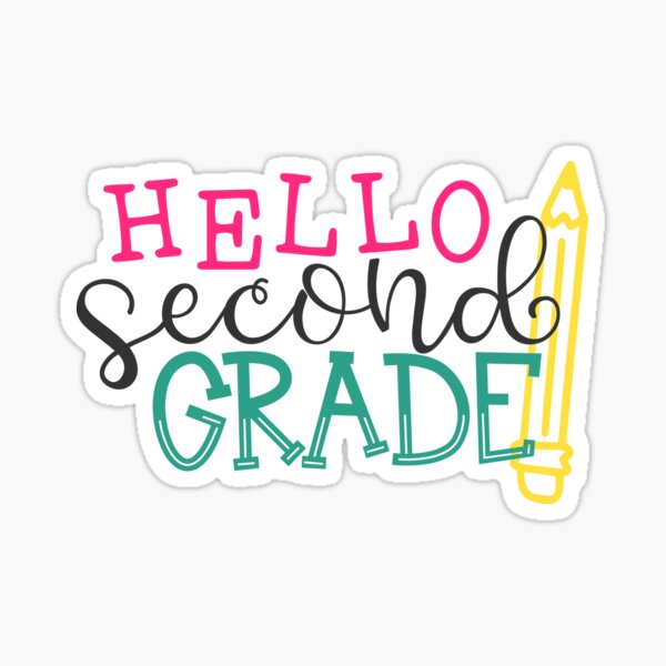 "Second Grade Back To School" Sticker for Sale by jonnaa | Redbubble