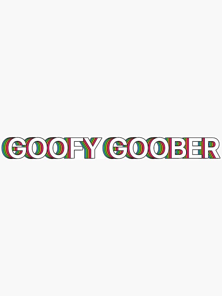 "Goofy Goober Retro" Sticker by sageosaurus | Redbubble