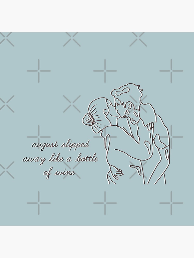 "Taylor Swift August Line Art" Sticker by alexandra755 | Redbubble