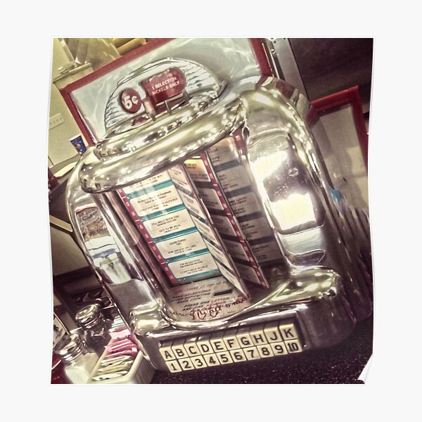 "Vintage Diner Jukebox" Poster for Sale by GregorDyer | Redbubble