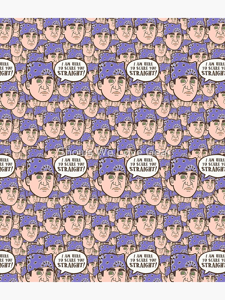Prison Mike Scared Straight Design - Michael Scott Pattern Backpack ...