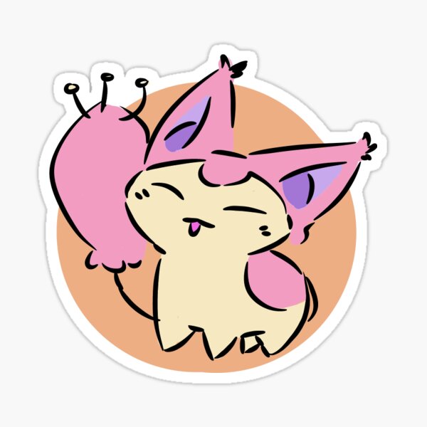"Pink Kitty Sticker" Sticker by clipartdinosaur | Redbubble