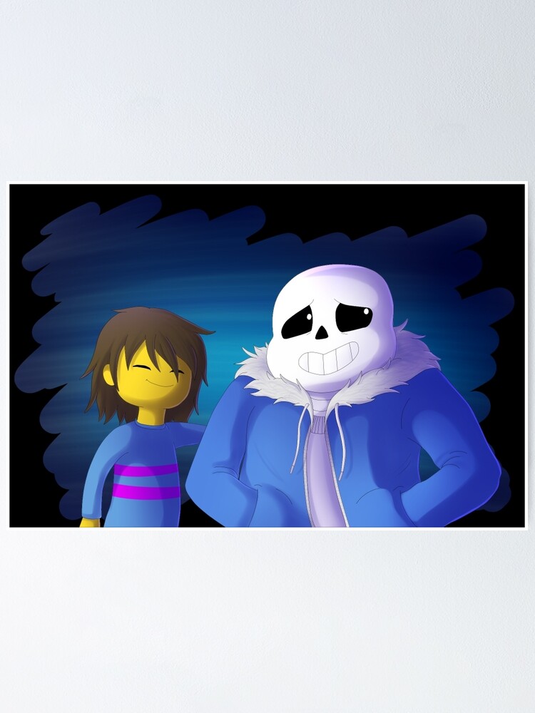 "UNDERTALE - Sans and Frisk" Poster by FULIK8 | Redbubble
