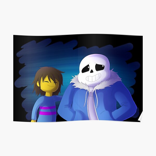 "UNDERTALE - Sans and Frisk" Poster by FULIK8 | Redbubble