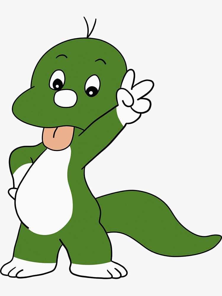 "Dooly the Little Dinosaur" Sticker for Sale by maxwellclc | Redbubble