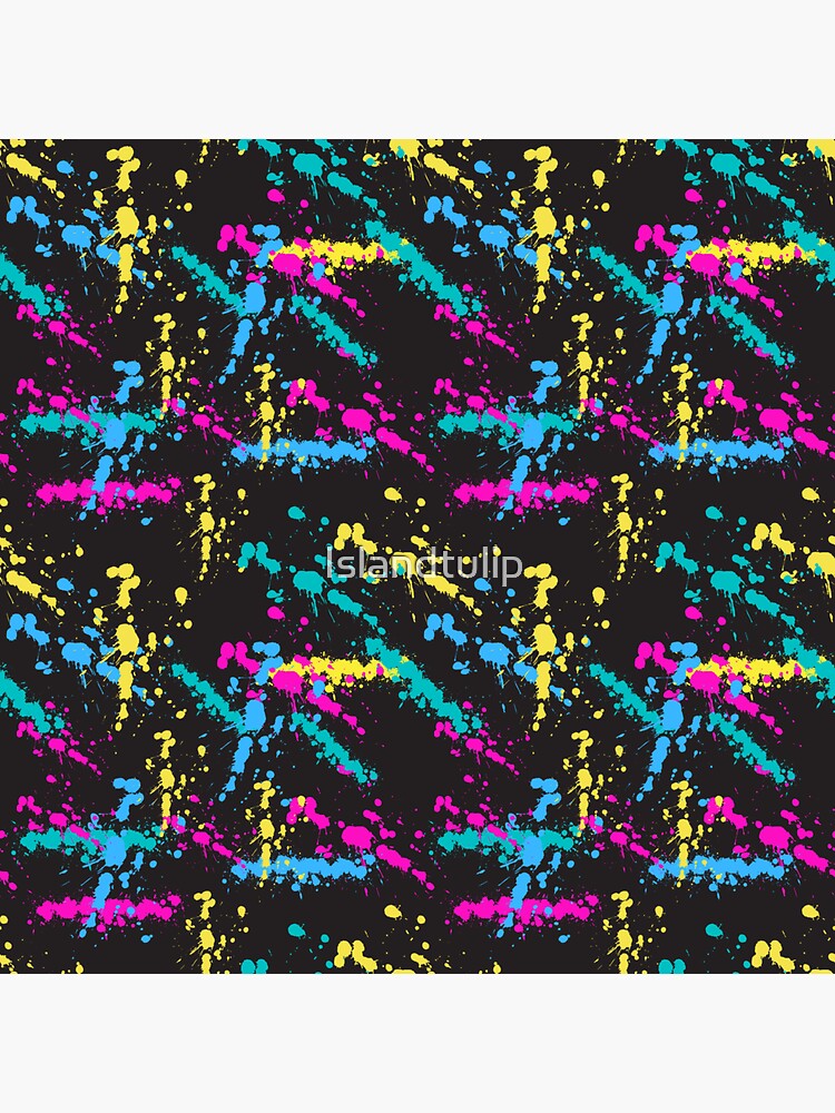 "80's/90's Inspired Splatter Pattern" Sticker for Sale by Islandtulip ...