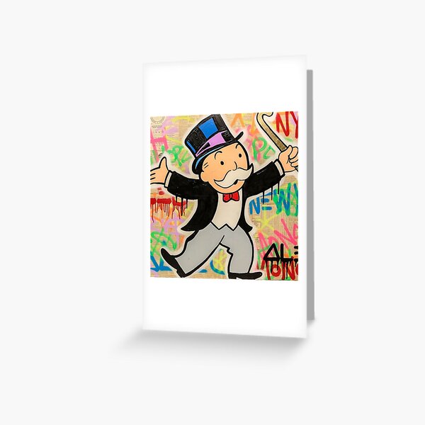 Monopoly Man Art Greeting Cards | Redbubble