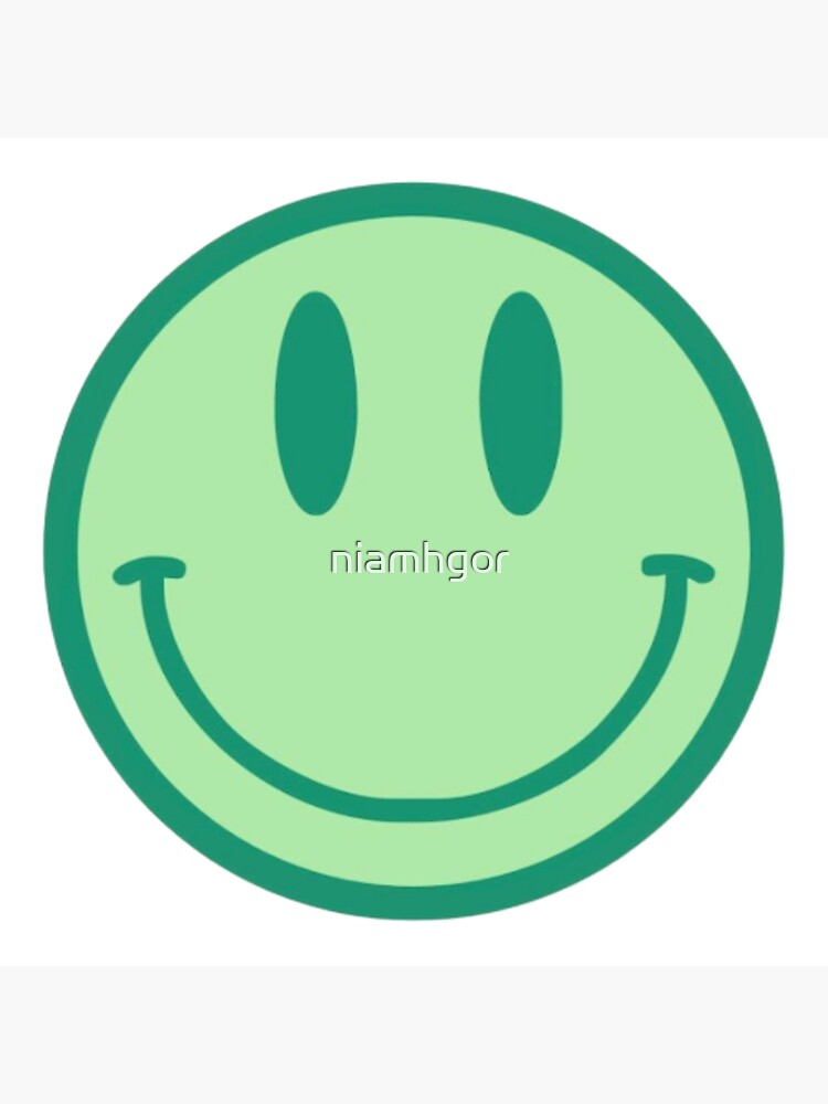 "Light Green Smiley Face!" Poster for Sale by niamhgor | Redbubble