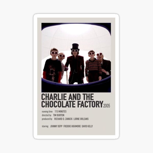 "Charlie And The Chocolate Factory Poster" Sticker by 2cameron5 | Redbubble