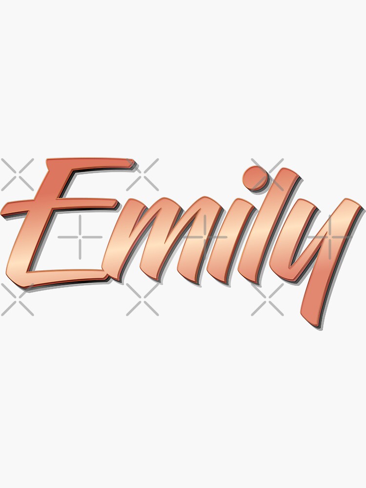 "Emily My Name Is Emily!" Sticker for Sale by ProjectX23 | Redbubble