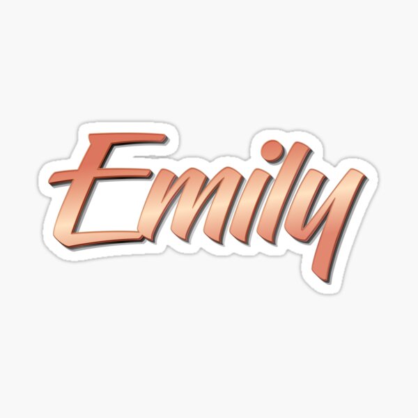 "Emily My Name Is Emily!" Sticker for Sale by ProjectX23 | Redbubble