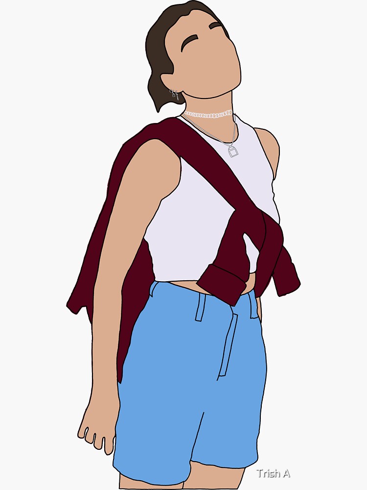 "Emma Chamberlain Character" Sticker for Sale by memelover20 | Redbubble