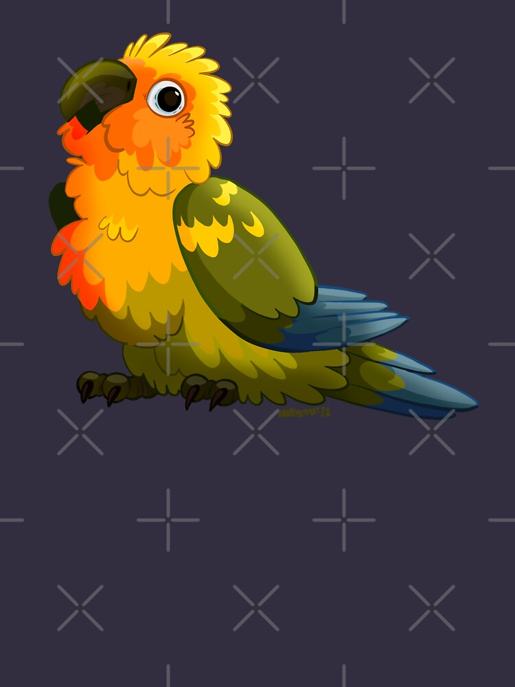 "Sun Conure" T-shirt for Sale by kbbutcherart | Redbubble | sun conure ...