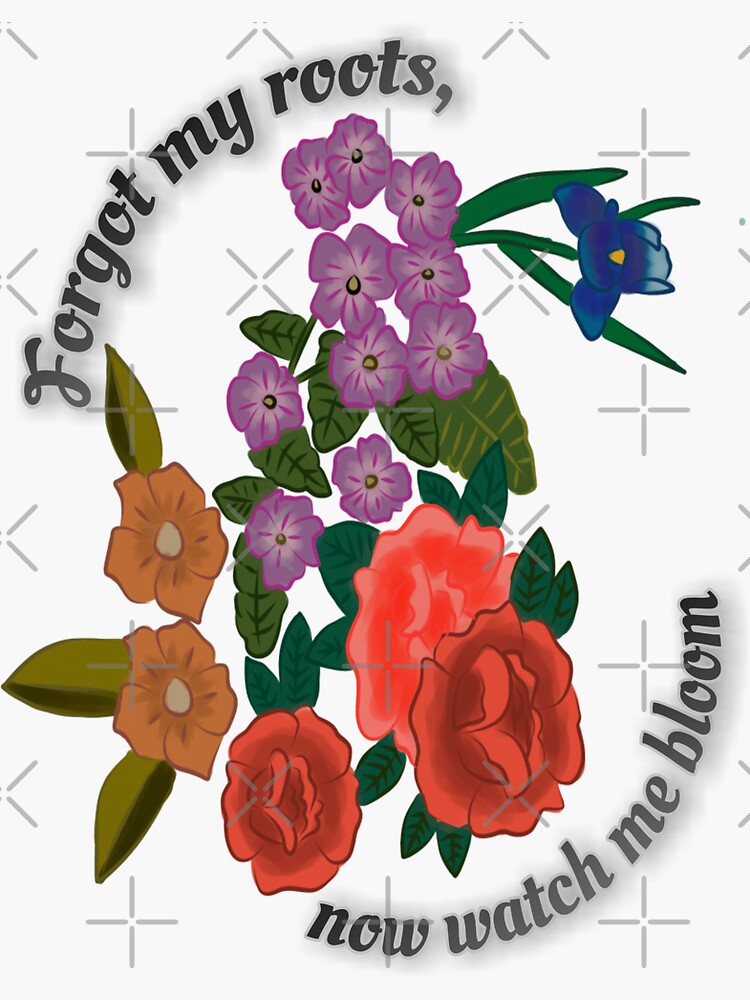 "PFA Watch Me Bloom Watercolor Design" Sticker by kimfaller | Redbubble