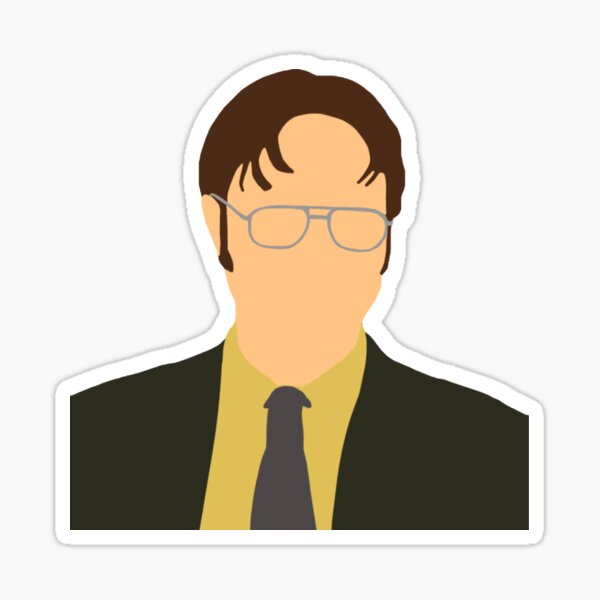 "Dwight Shrute " Sticker for Sale by Sofmacias | Redbubble