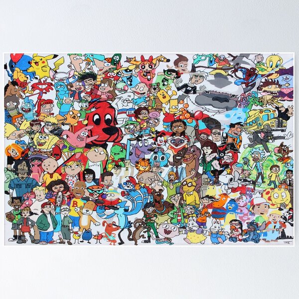90er Cartoon Collage