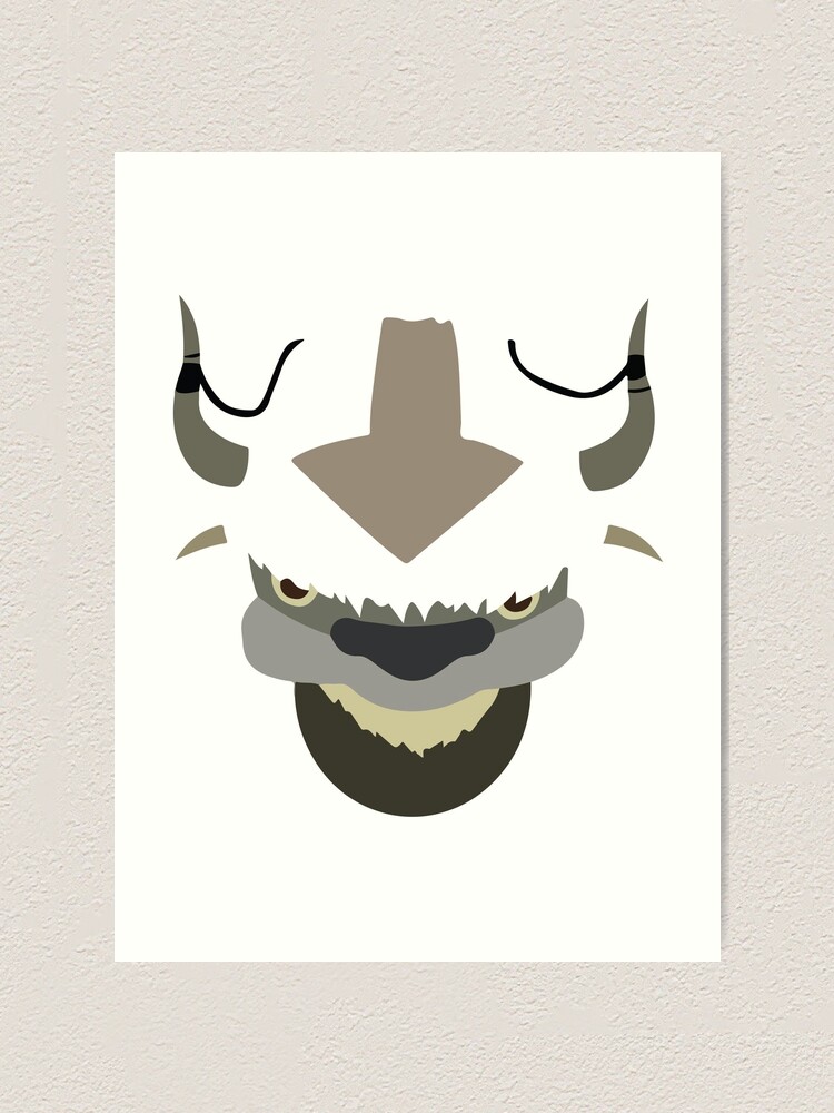 "Appa - The Last Airbender (white)" Art Print for Sale by hopperograss ...