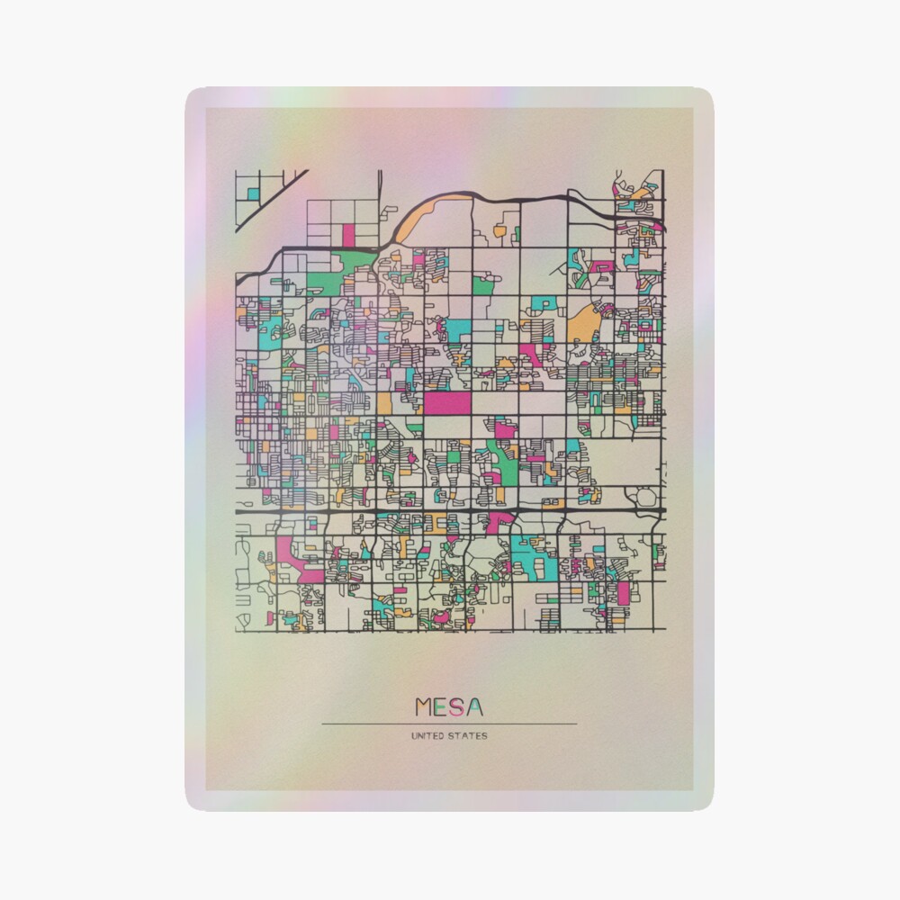 Mapa De Calles De Mesa-arizona