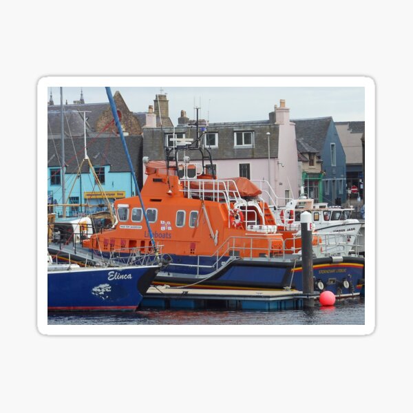 "Stornoway Lifeboat" Sticker by MidnightMelody | Redbubble