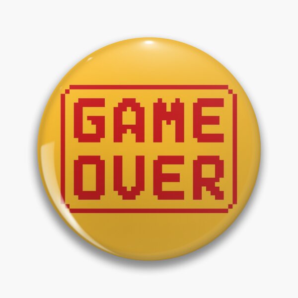 Game Over Pins and Buttons | Redbubble