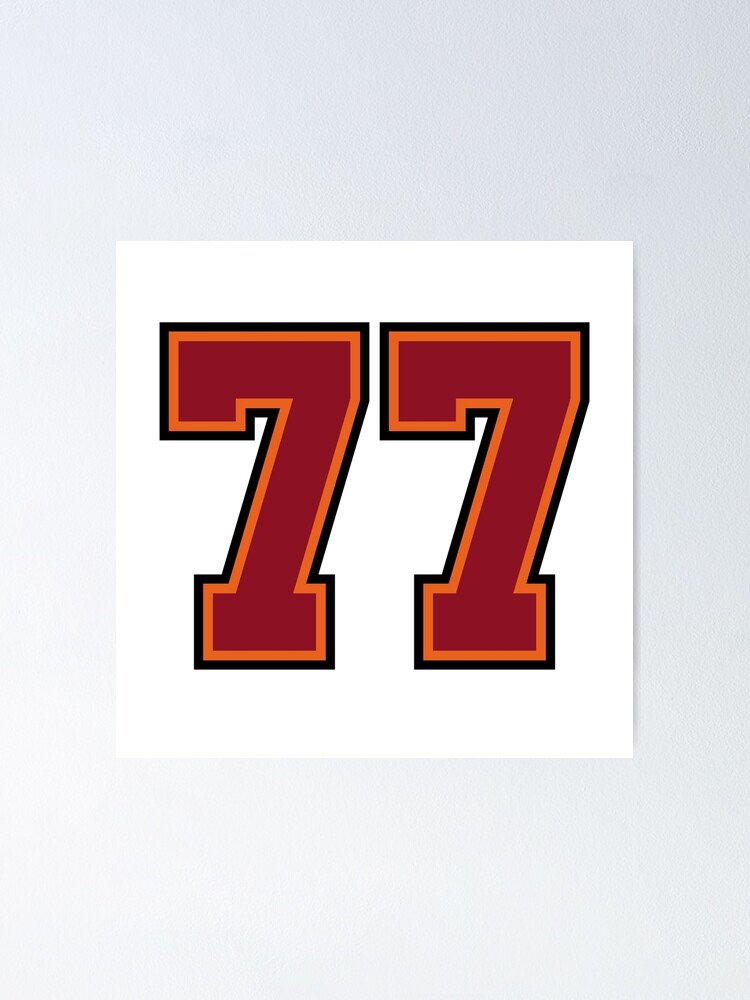 "Number 77 Sports Tampa Seventy-Seven Jersey" Poster for Sale by ...