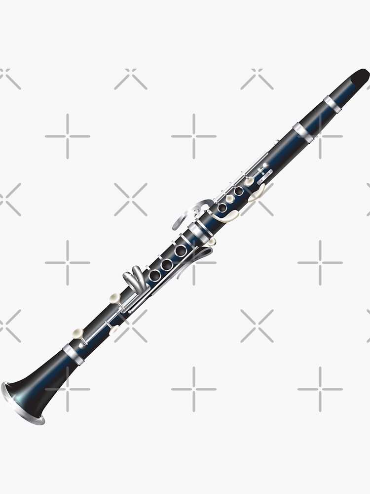 "Clarinet" Sticker for Sale by Smaragdas | Redbubble