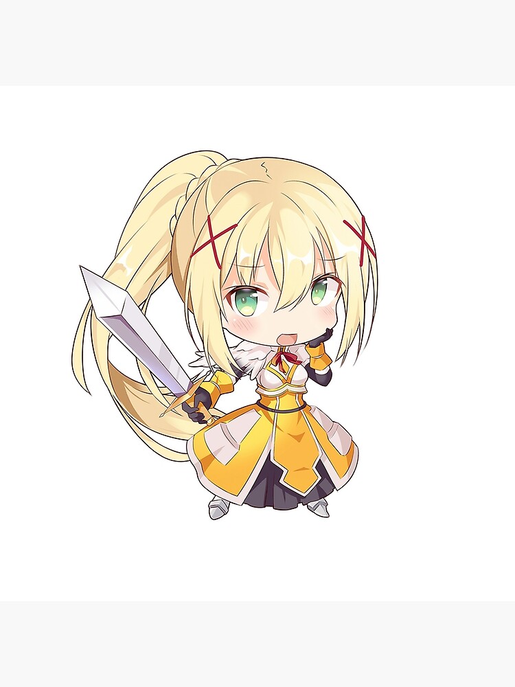 "KonoSuba - Darkness Chibi" Art Print for Sale by baconmastery | Redbubble