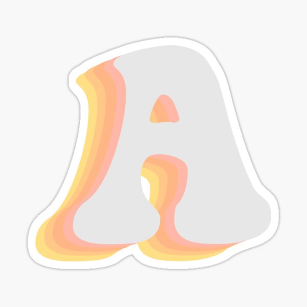 "letter a" Sticker for Sale by emmastickershop | Redbubble