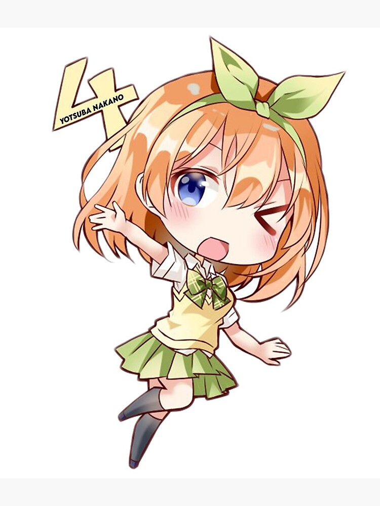 "The Quintessential Quintuplets - Yotsuba Nanako Chibi" Art Print by ...