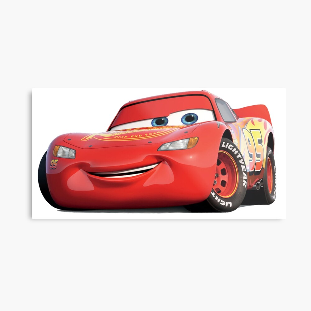 Ryan Gosling And MC Ride Riding In Lightning McQueen" Metal Print For ...