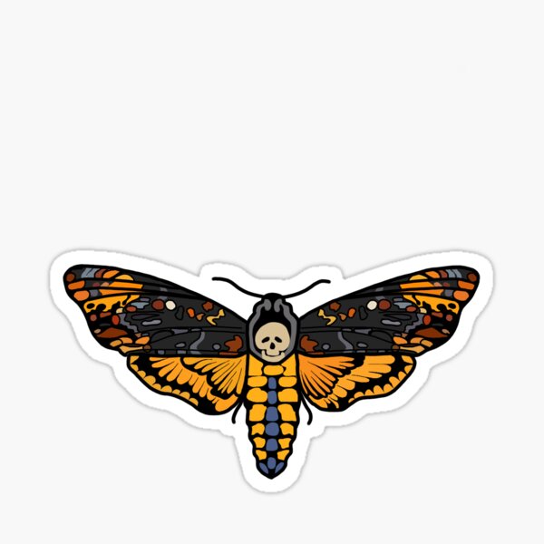 "Death Moth" Sticker for Sale by MeganForbesArt | Redbubble