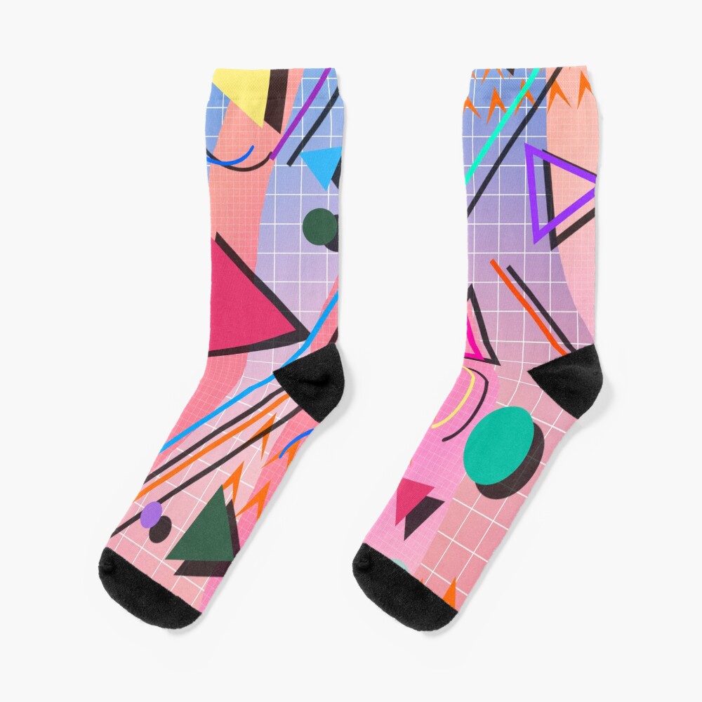 "80s pop retro pattern 2" Socks for Sale by mikath | Redbubble