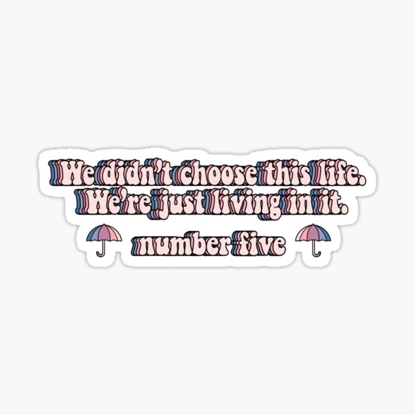"number five pastel themed quote" Sticker for Sale by crizzysketch ...