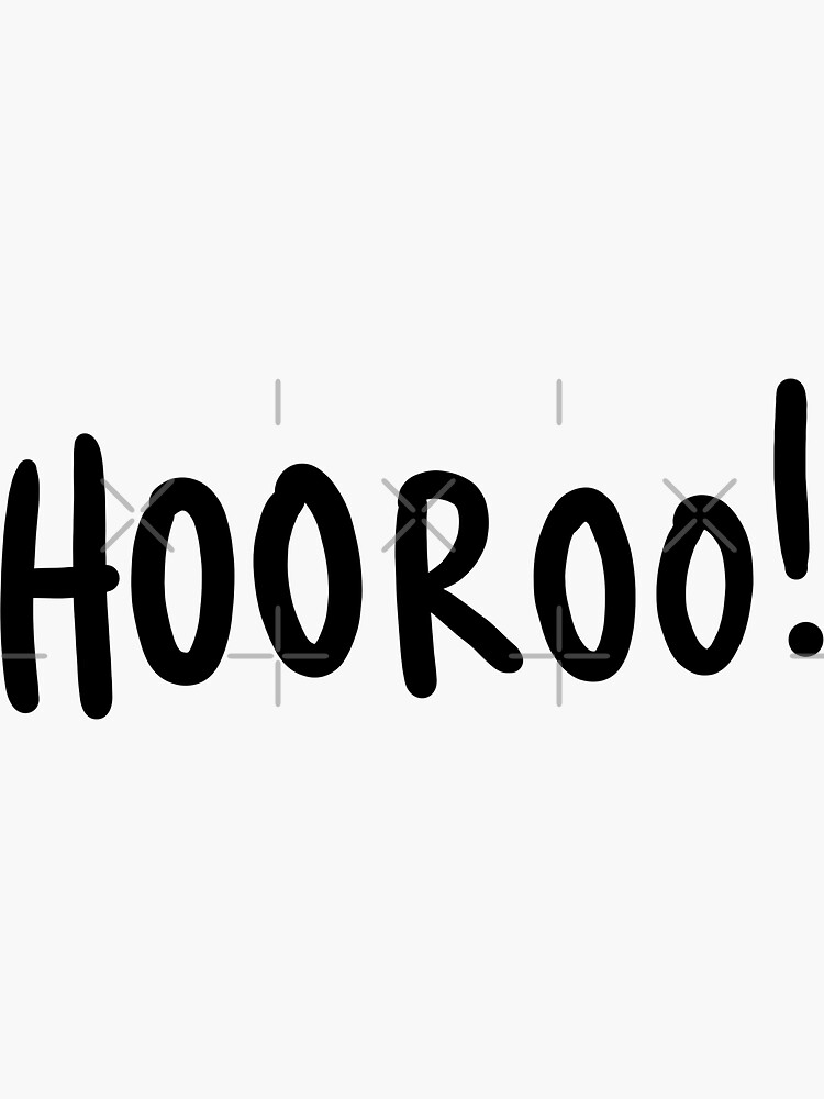 "HOOROO! Aussie Slang" Sticker by noiza | Redbubble