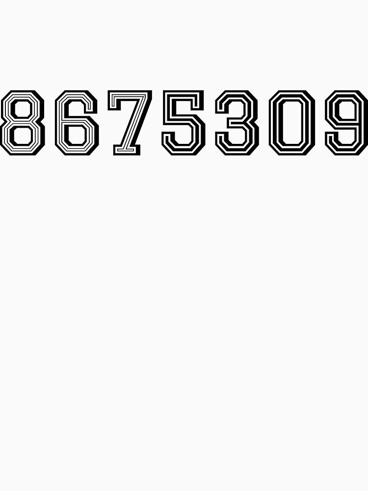 "8675309 | FreshThreadShop.com" T-shirt by FreshThreadShop | Redbubble ...