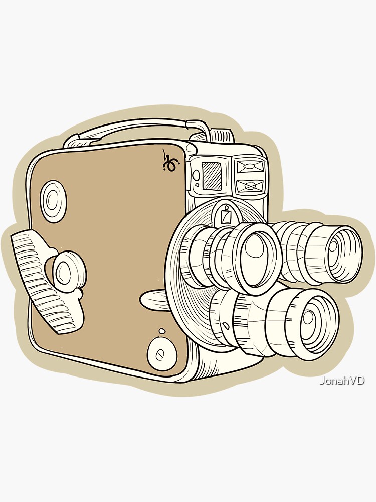 "Vintage Camera" Sticker for Sale by JonahVD | Redbubble