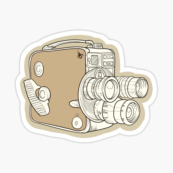 "Vintage Camera" Sticker for Sale by JonahVD | Redbubble