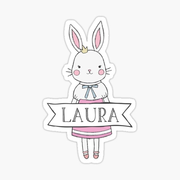 "Laura" Sticker by A-Personalised | Redbubble