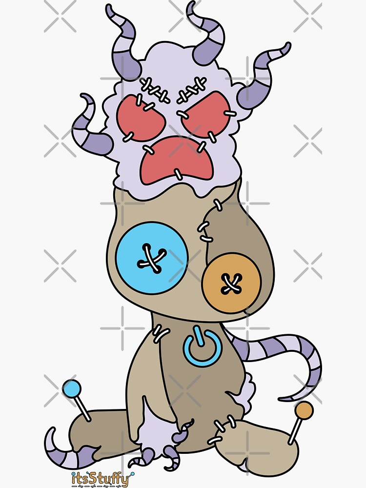 "Stuffy Rage Pose" Sticker by jheupvidinha | Redbubble